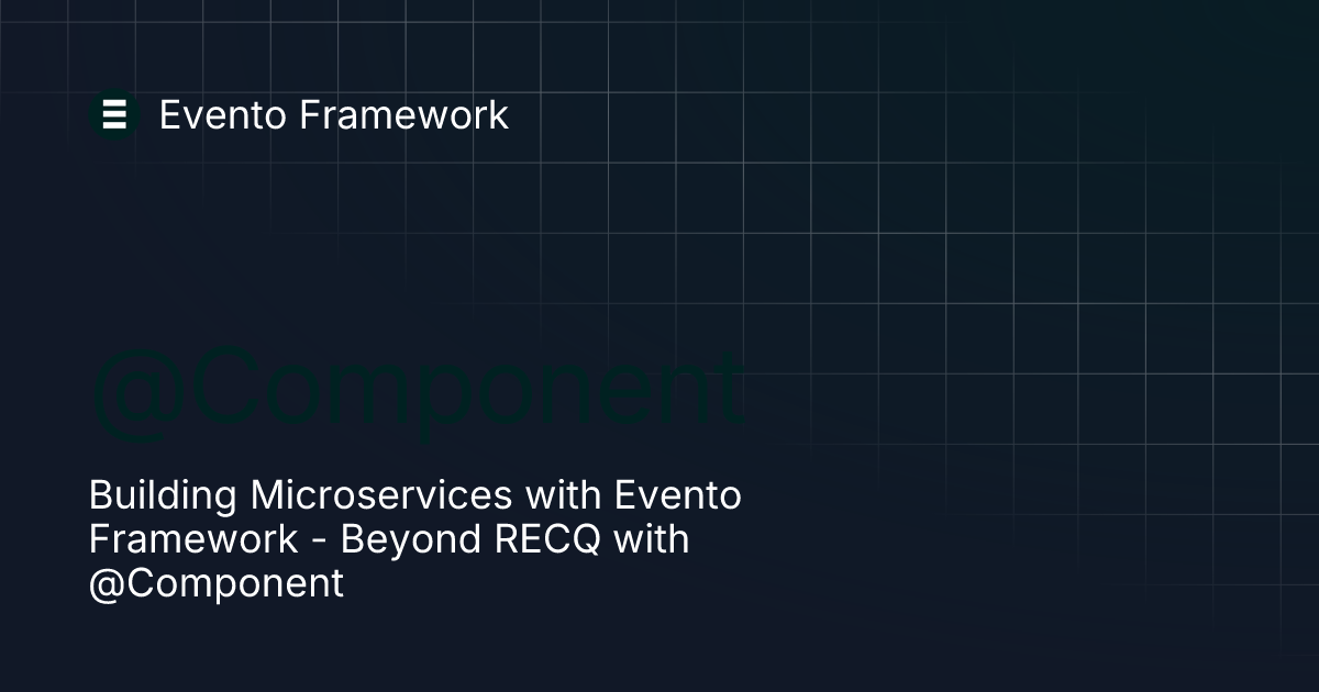 @Component | Evento Framework
